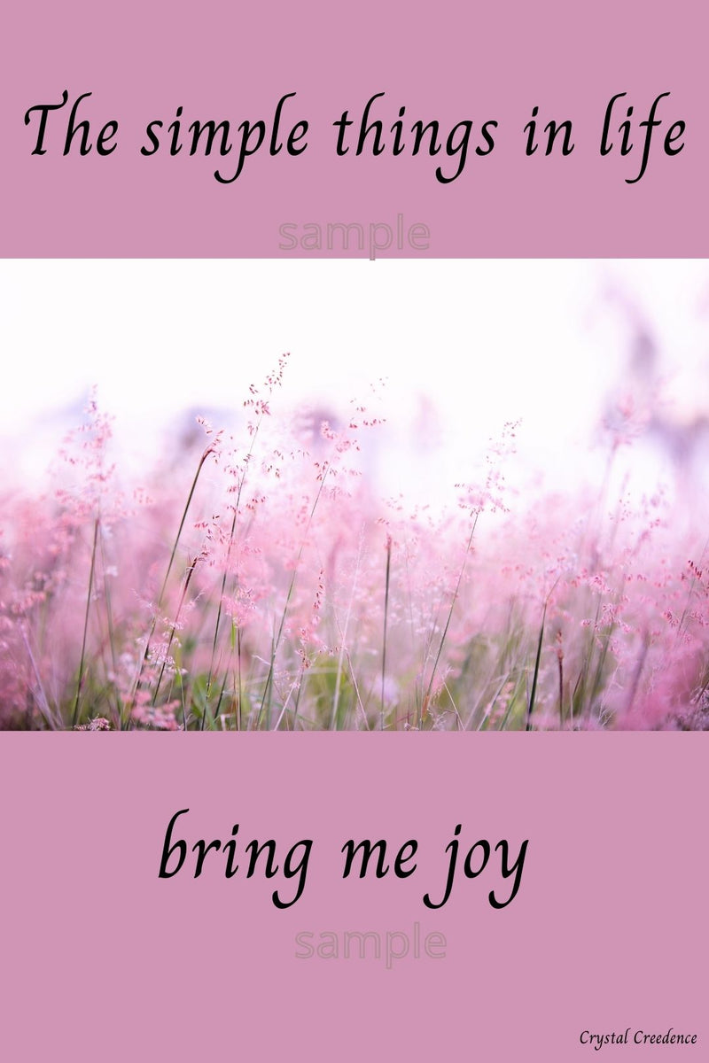 Inspirational quote-simple things – Crystal Creedence